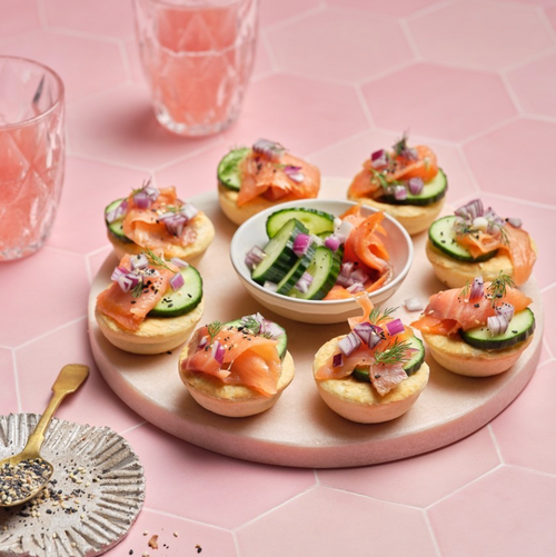 Patties Party Pies with Smoked Salmon Toppers – Foodservice | Patties ...