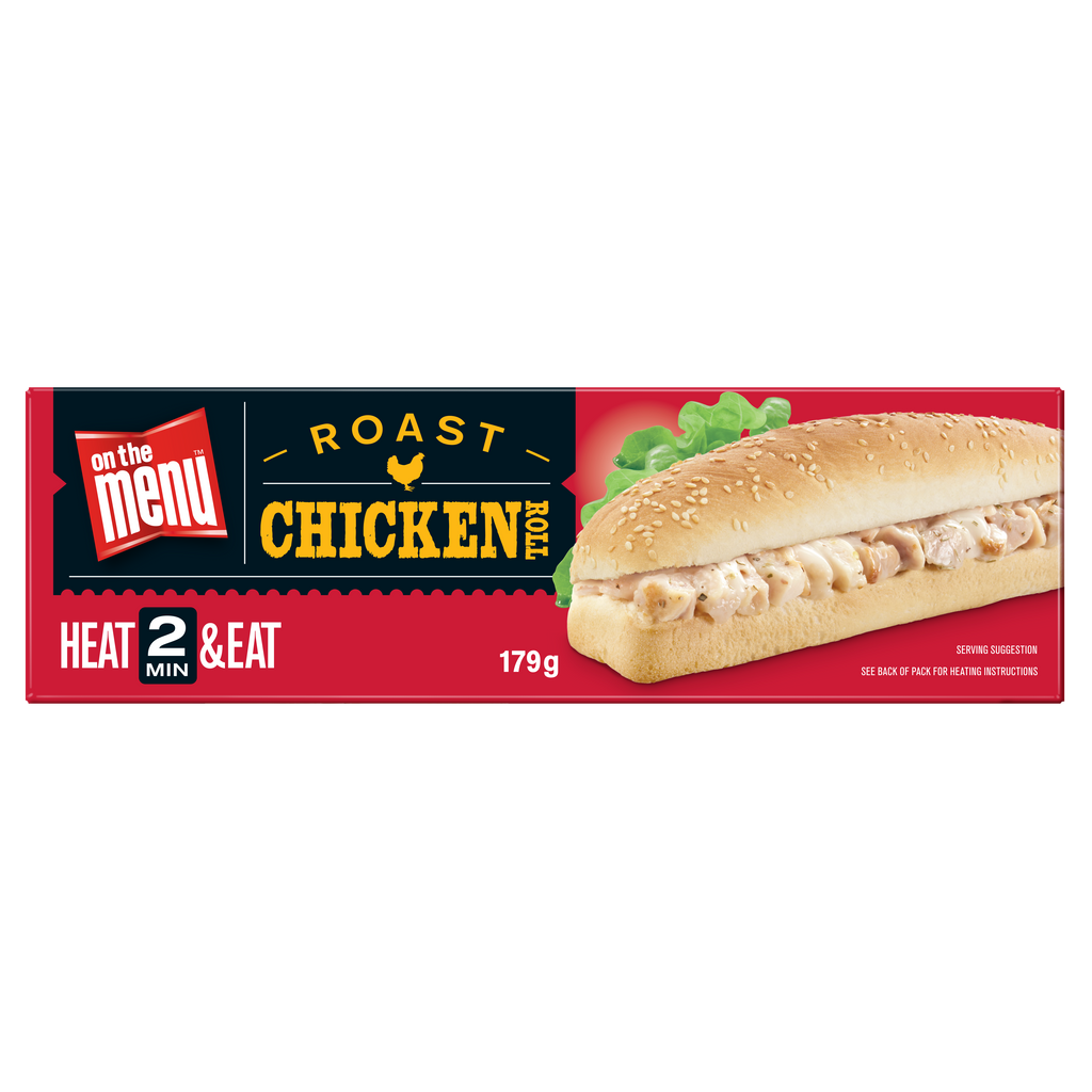 On The Menu Roast Chicken Roll 179g – Foodservice | Patties Food Group