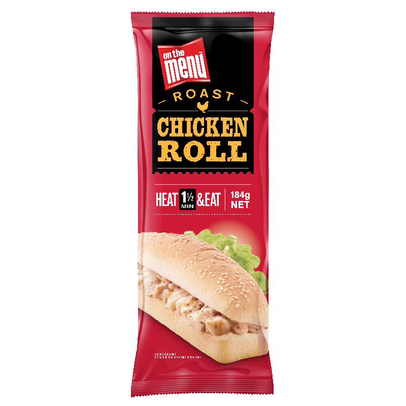 On The Menu Roast Chicken Roll 184g – Foodservice | Patties Food Group