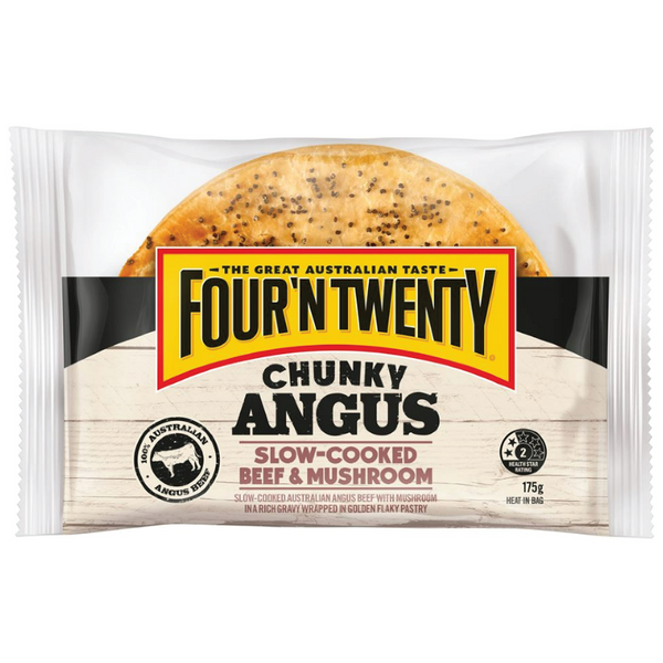 Four‘N Twenty Chunky Angus Beef & Mushroom Pie – Foodservice | Patties ...