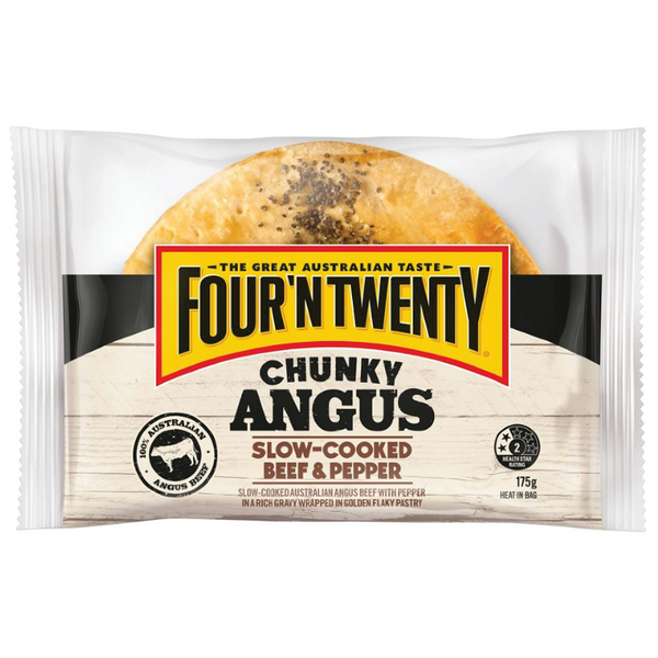 Four‘N Twenty Chunky Angus Beef & Pepper Pie – Foodservice | Patties ...