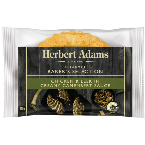 Herbert Adams Chicken, Leek & Camembert Pie – Patties Foods